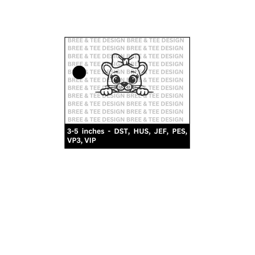 Baby Panther Machine Embroidery Design, (3x4, 4x5 & 5x6 Inches), Format ...