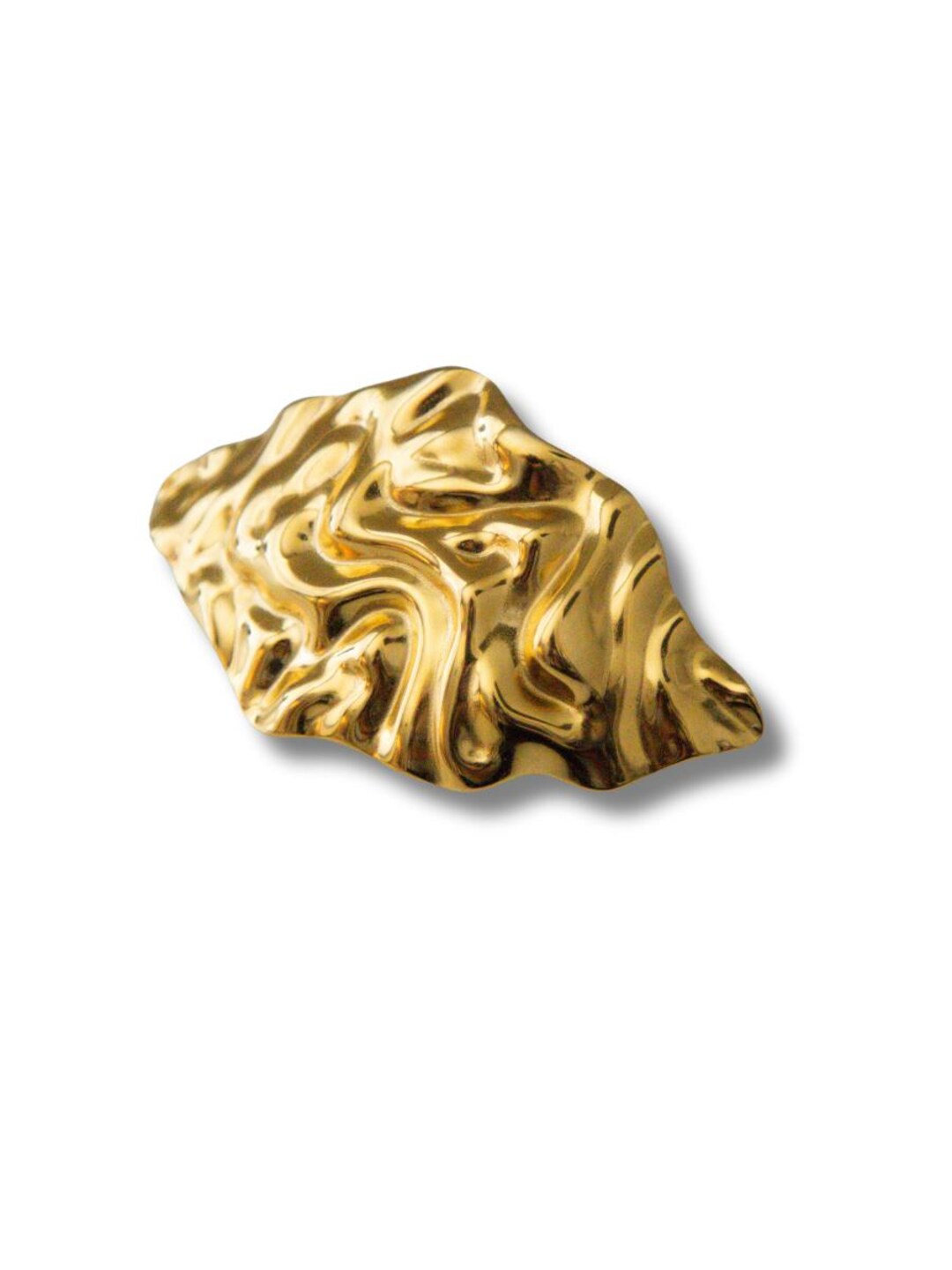 Diamond Gold Texture Barrette | Thin Hair, Curly Hair, Long Hair | 18k ...