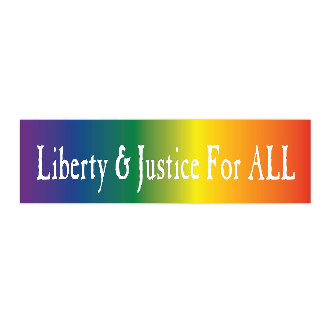 Liberty and Justice Bumper Sticker - Etsy