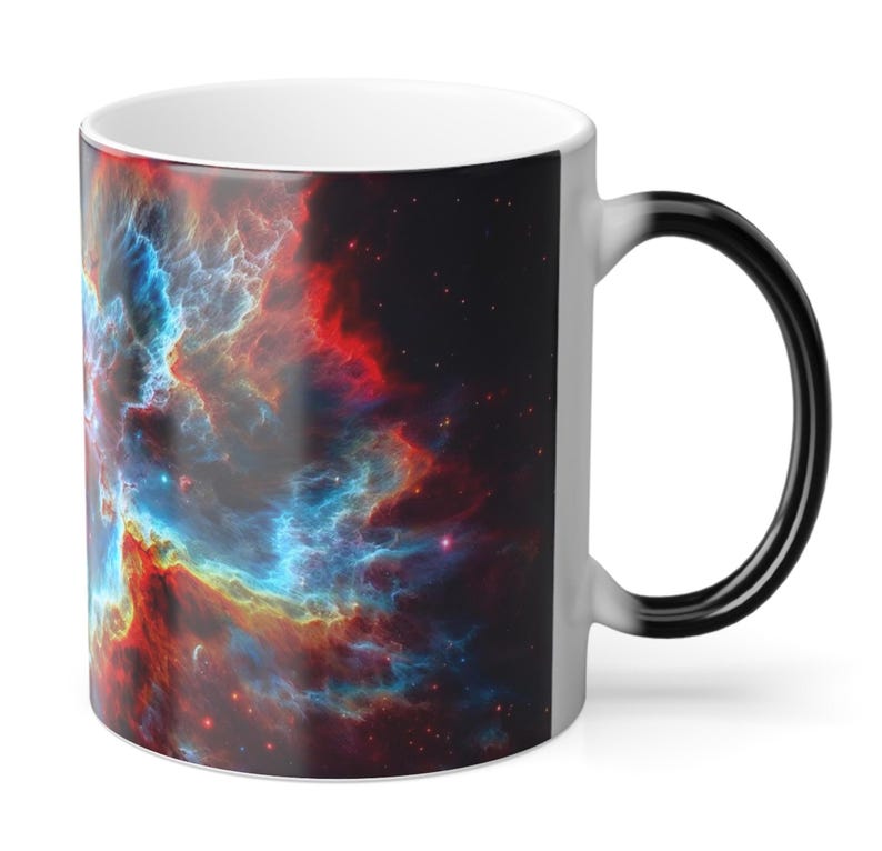 Space Nebula Color Morphing Mug, Heat Sensitive 11oz Coffee Tea Cup ...