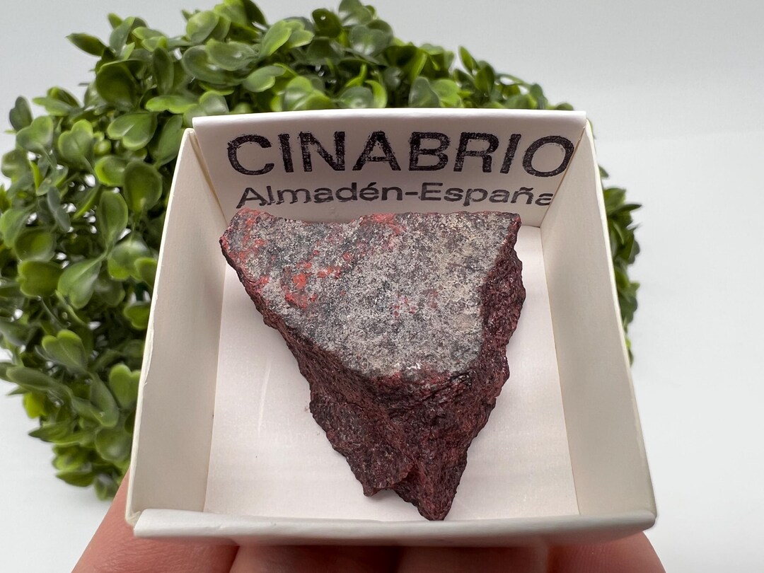 Red Cinnabar Crystal Mineral Specimen, Almaden Spain, Raw Stone - Etsy
