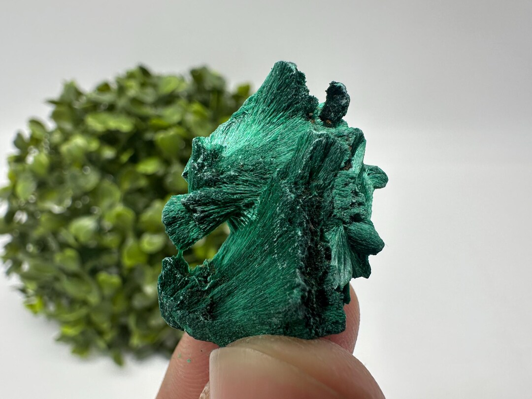 Raw Malachite Crystal: Congo Mineral Specimen, Chakra Stone - Etsy