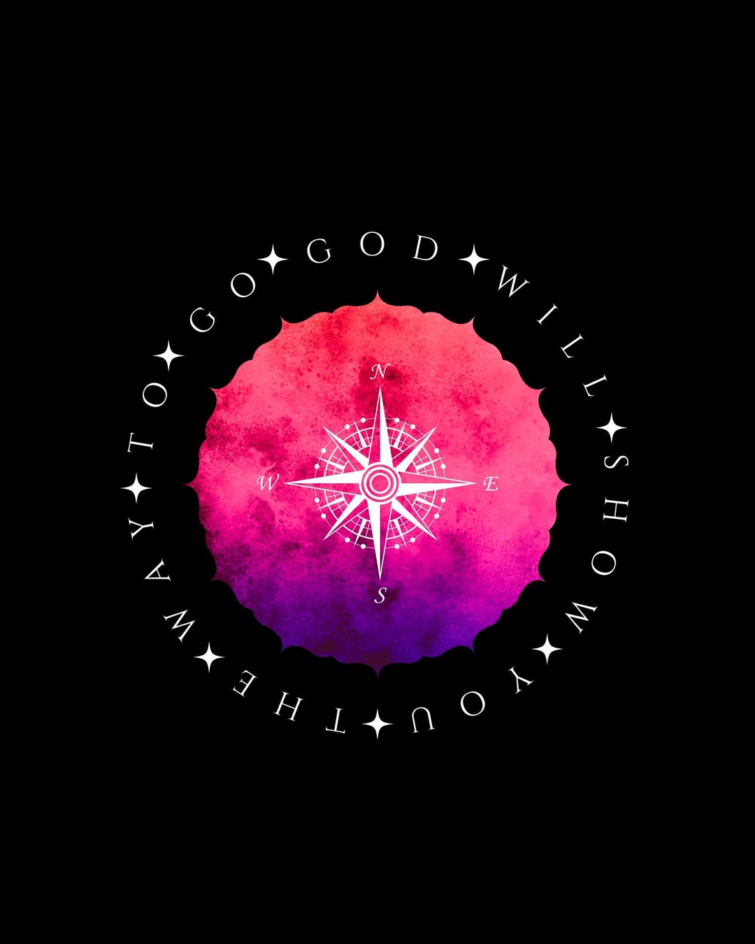 God Will Show You the Way Compass Faith Inspired Wall Art - Etsy