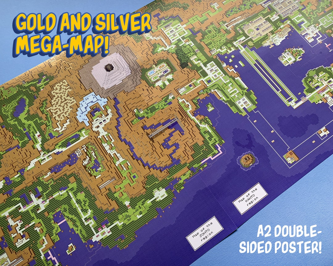 Pokemon Heart Gold Kanto Map