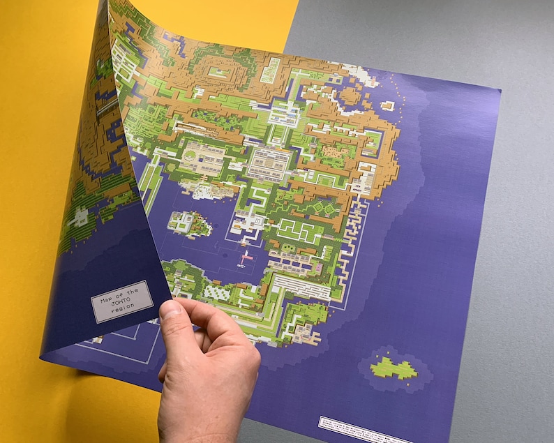 POKEMON MEGA MAP: Johto and Kanto – Extended Gold/silver Overworld [A2 ...