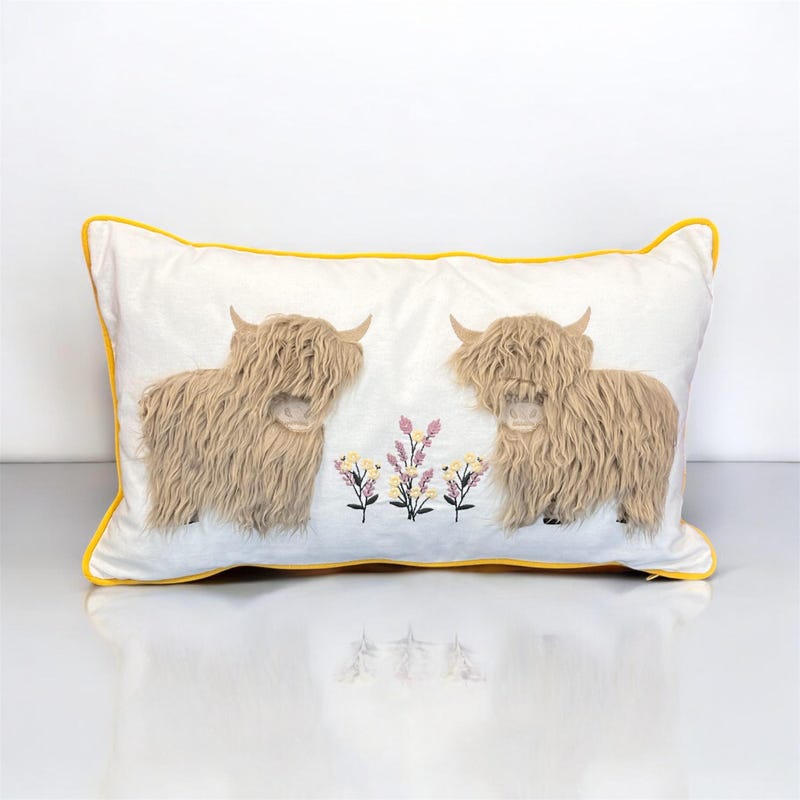 Scottish Cow Pillows - Etsy UK