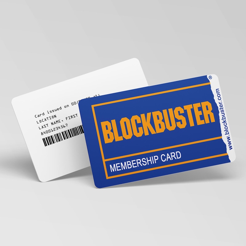 Blockbuster Membership Card - Etsy