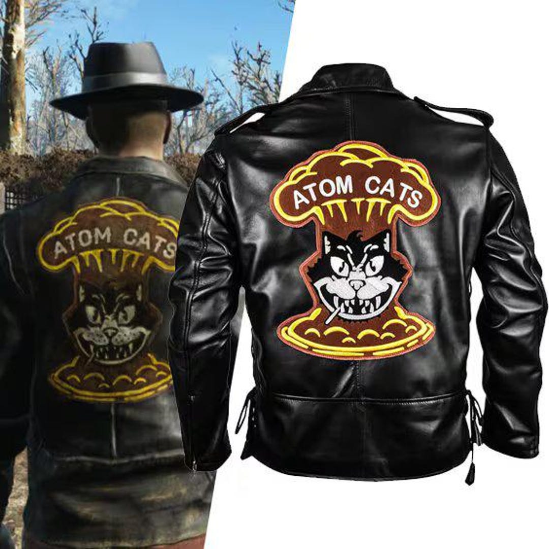 Fallout 4 Leather Jacket, Atom Cats Cosplay Jacket, Fallout Costume - Etsy