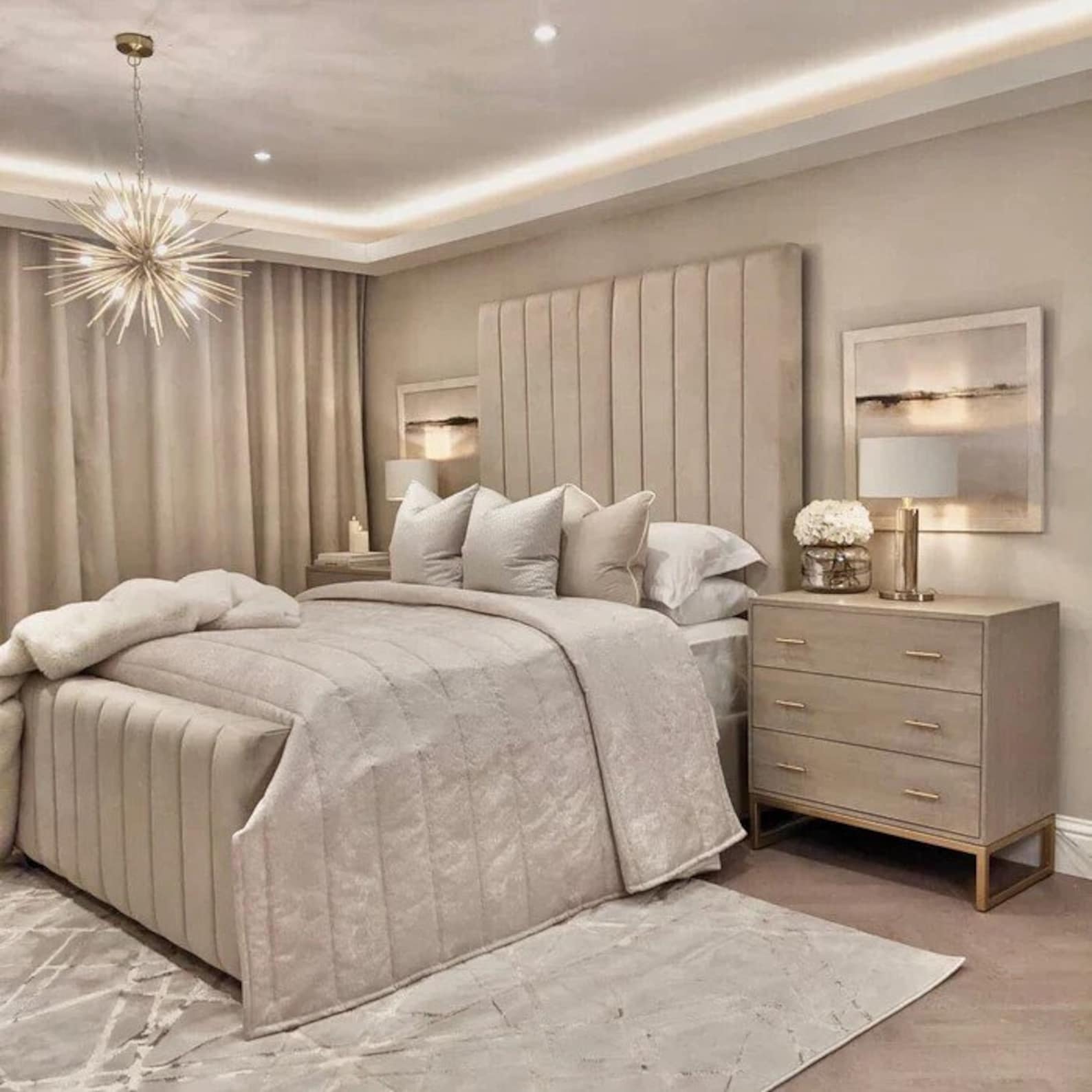 Zana Luxury Wall Headboard Upholstered Panels, Custom Upholstered ...
