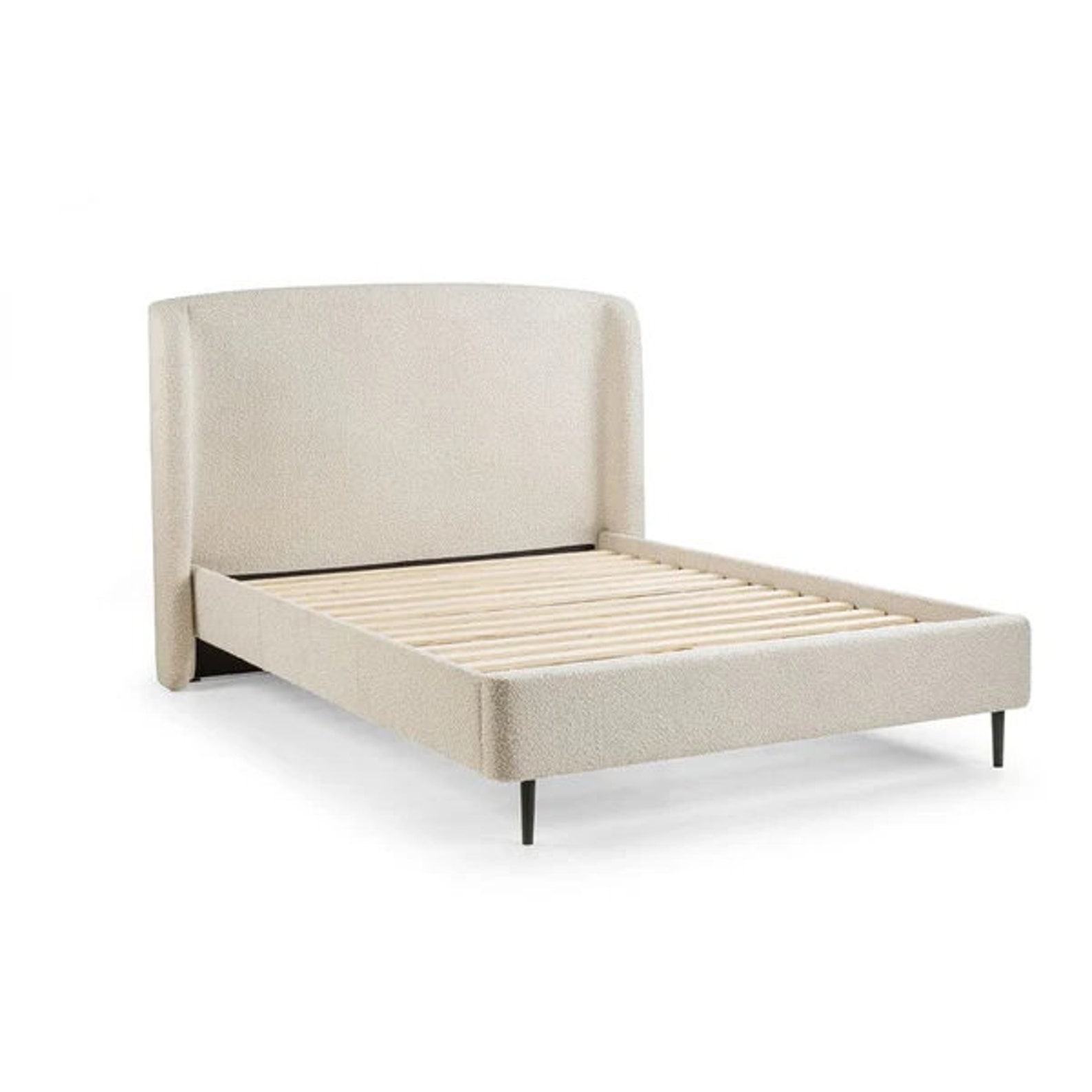 Hartland Custom Bed Frame and Headboard, Upholstered Handmade Bed Frame ...