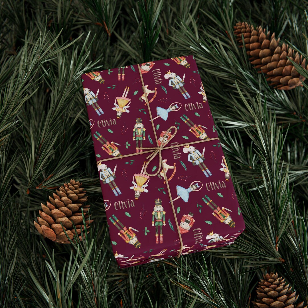 Personalized Nutcracker Wrapping Paper Christmas Wrapping Paper Roll ...