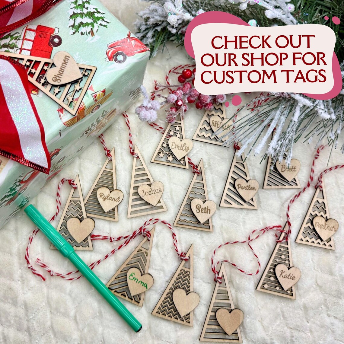 Funny Christmas Gift Tags Sarcastic Sassy Sayings Holiday Gift Wrapping ...