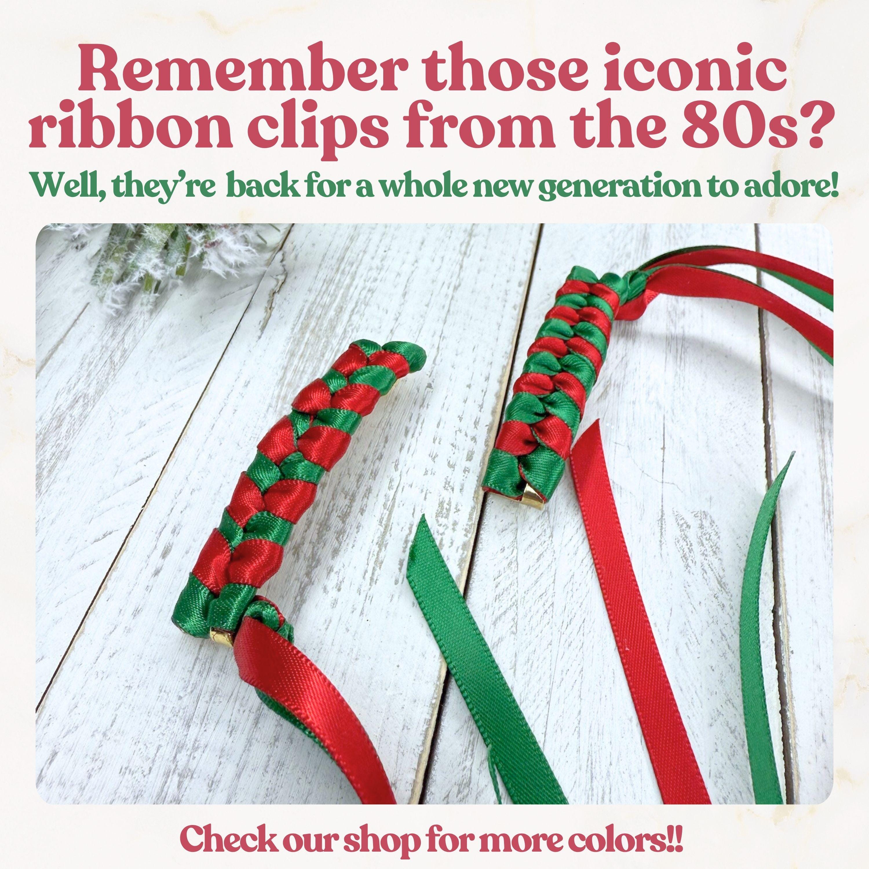 80s Ribbon Hair Barrettes Christmas Stocking Stuffer Gift for Girl ...