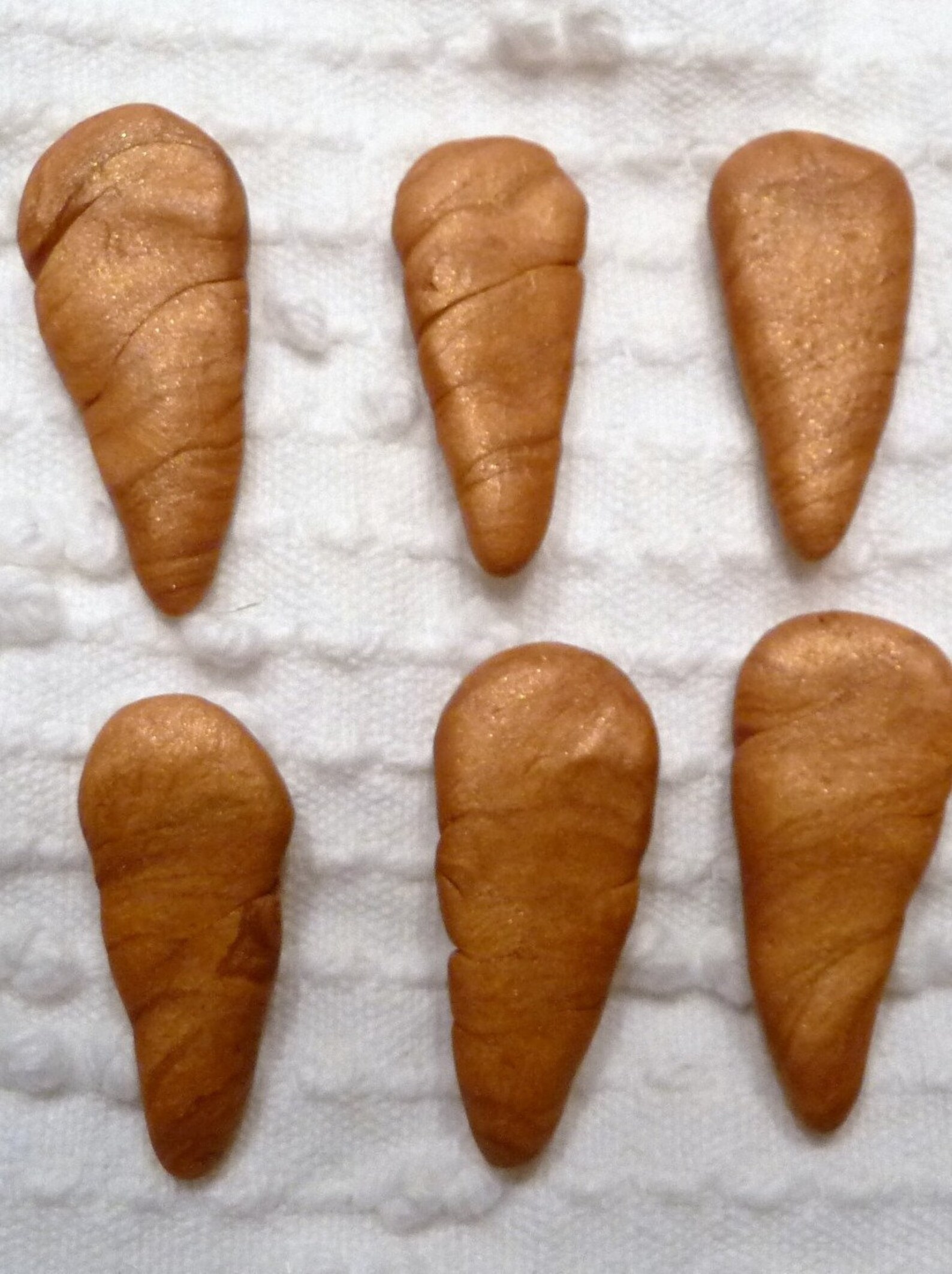Handmade Burnt Orange Polymer Clay Snowman 1" Flat Noses (12 Pcs) - Etsy