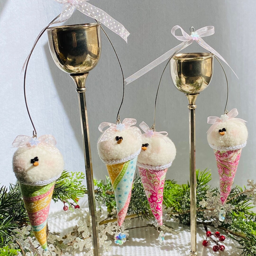 Digital Sewing Pattern - Double Snow-cone Ornament - Teetering on Your ...