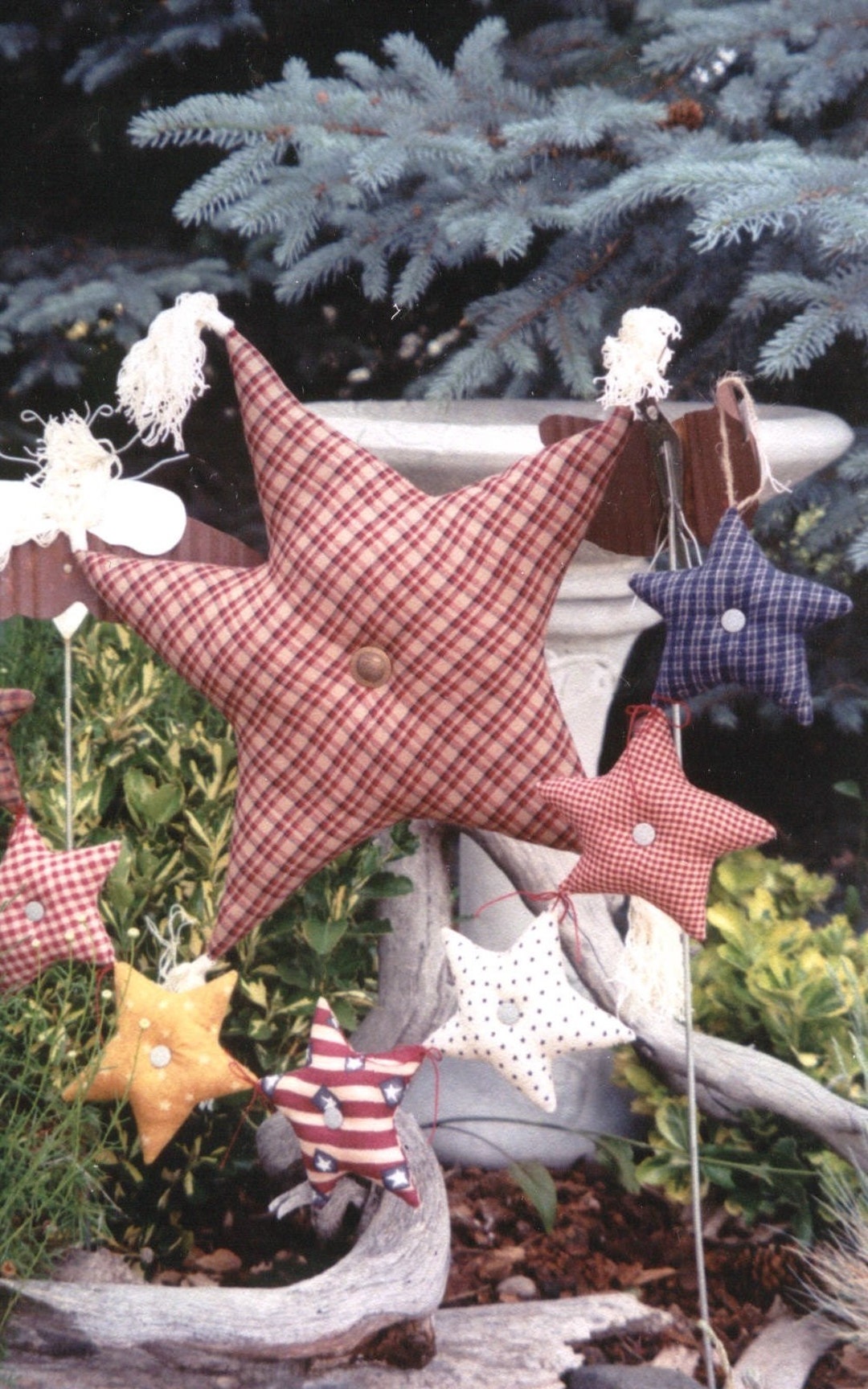 Digital Sewing Pattern - Star Pillow and Mini Star Swag 111epdf - Etsy