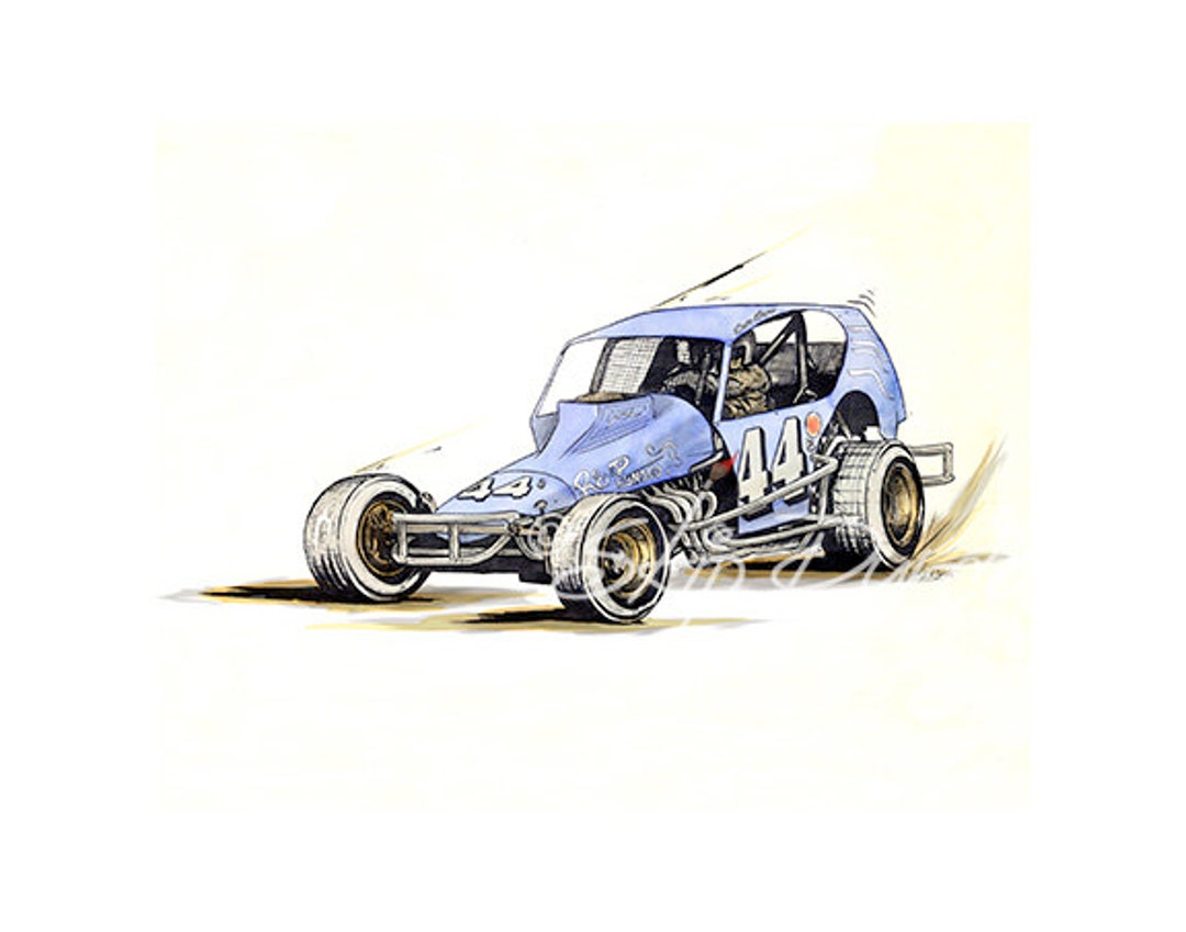 Dave Lape Number 44b at the New York State Fairgrounds in 1977 - Print ...