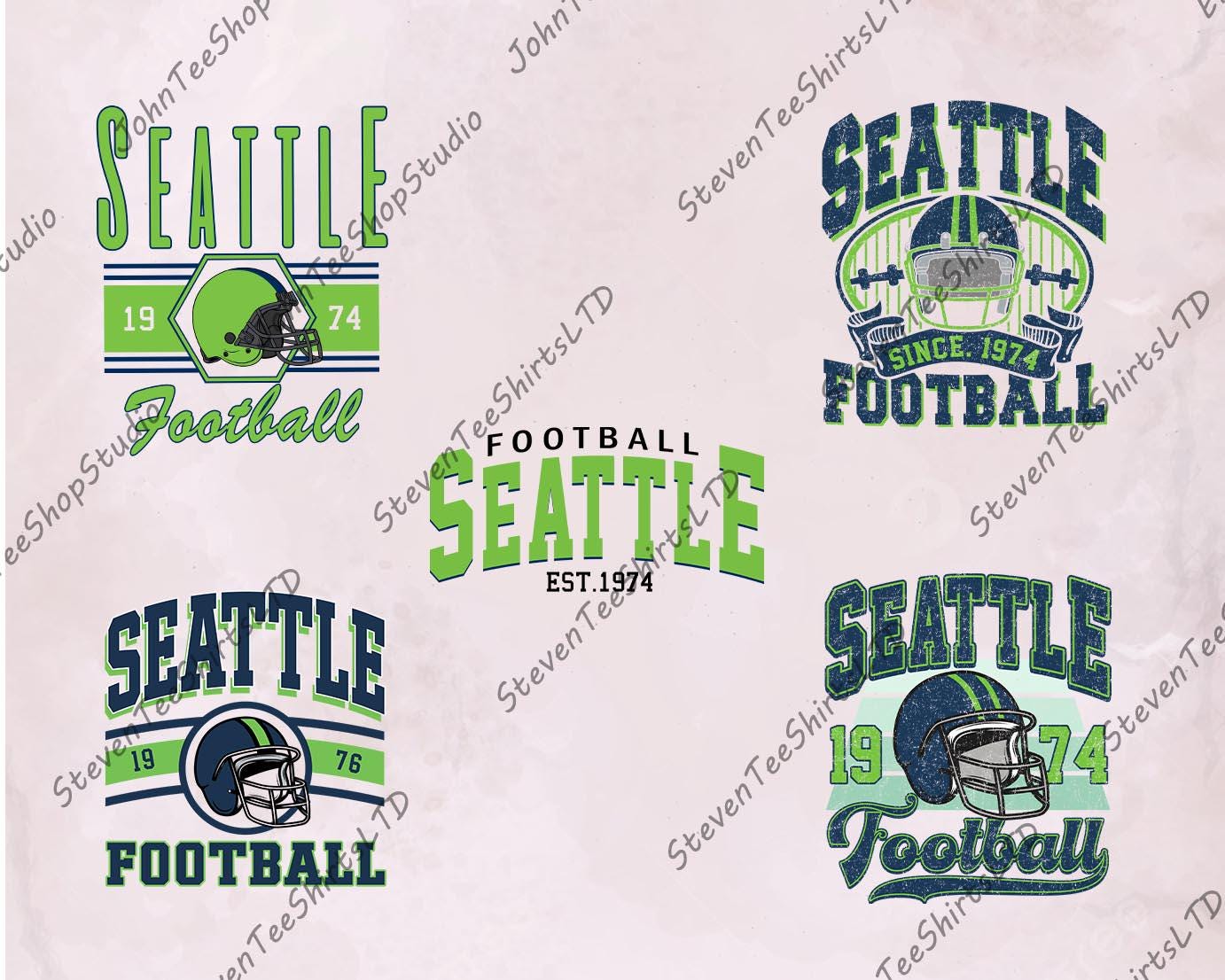 5 File Vintage Seattle Football Png, Retro Seattle Football Fan Gift ...