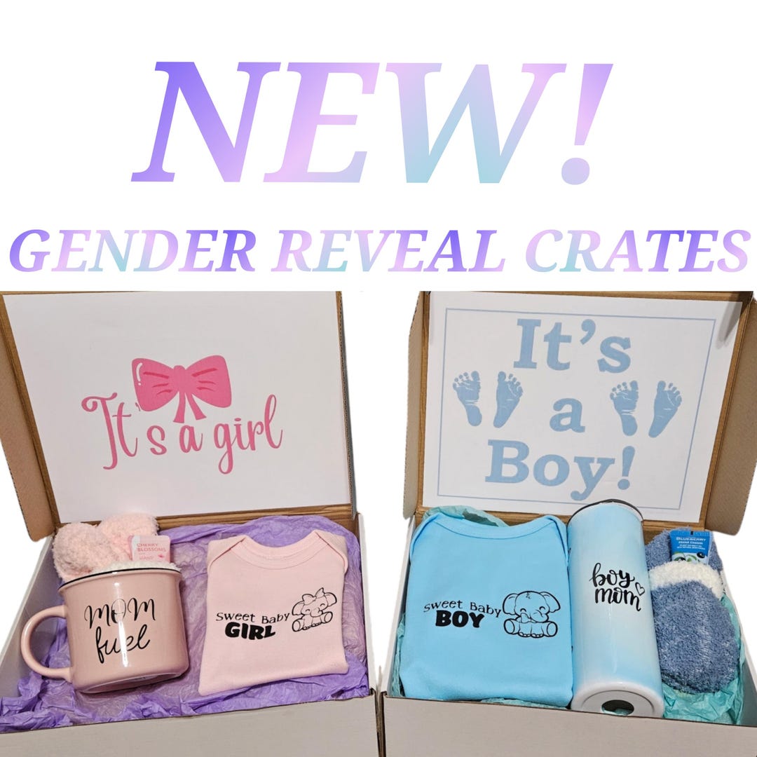Gender Reveal Crates - Etsy