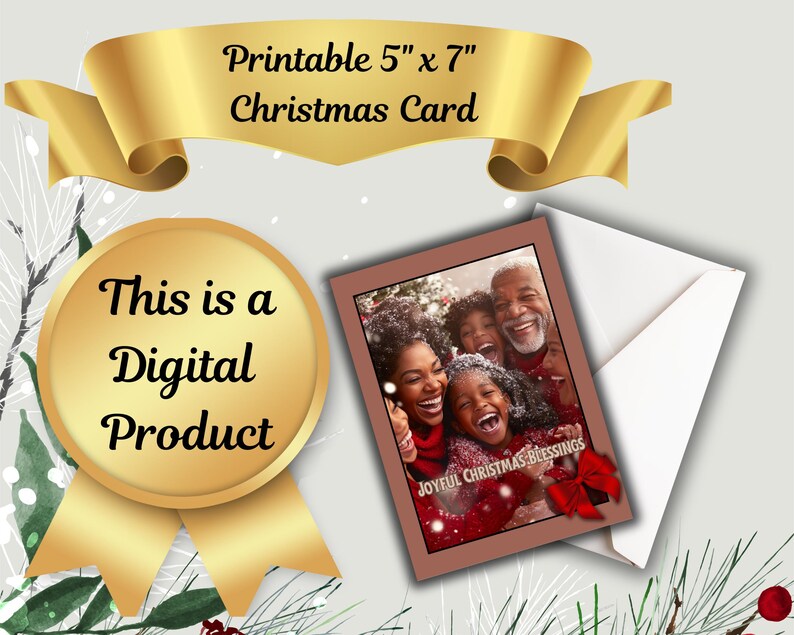 African American Family Instant Download PDF 5x7 African American ...