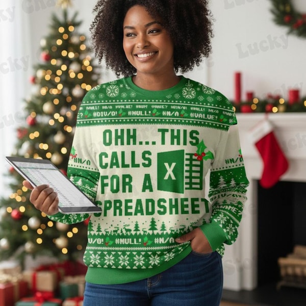 Excel Spreadsheet Sweater - Etsy
