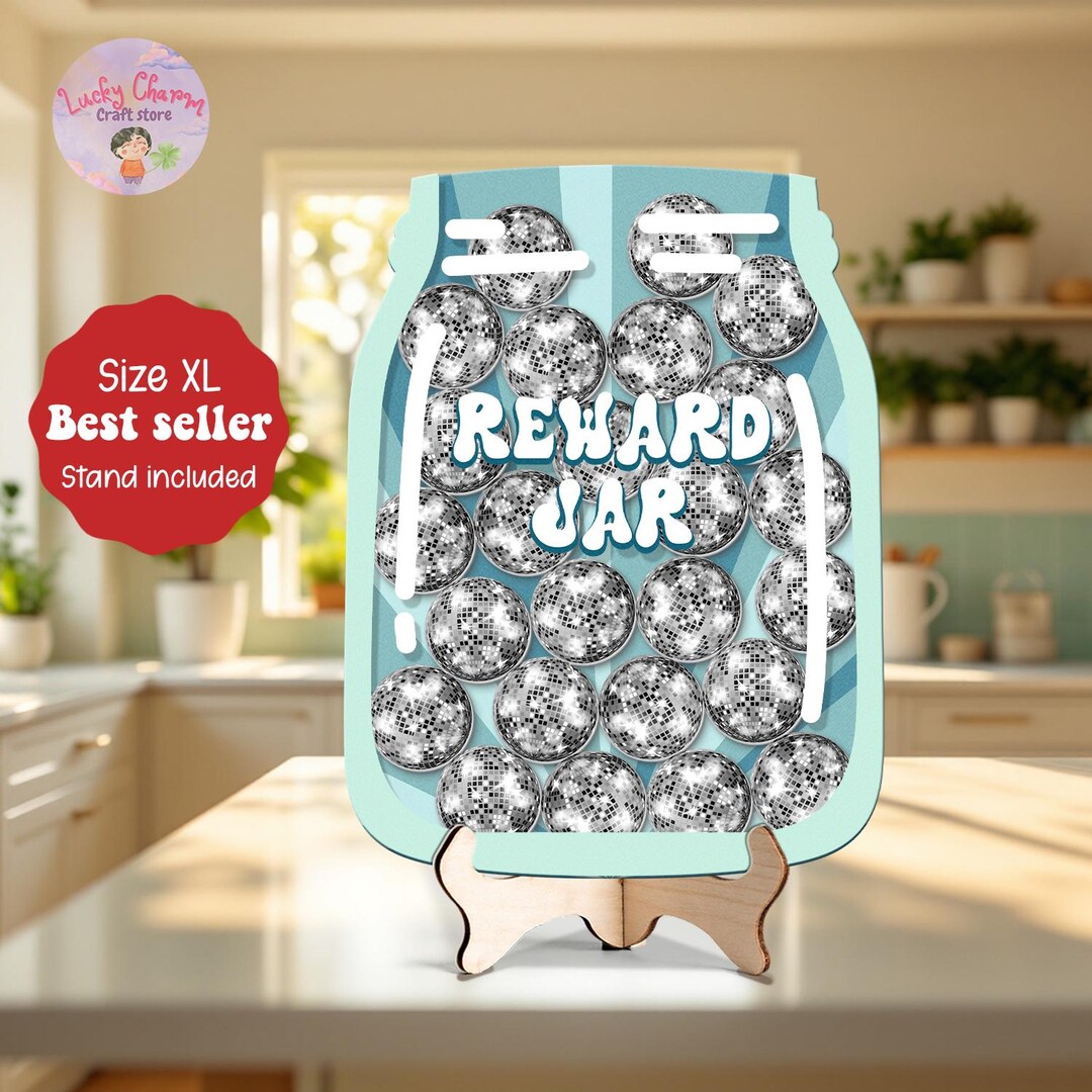 Personalized Disco Class Reward Jar, Disco Ball Tokens for Classroom ...