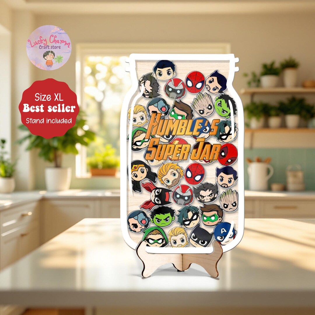 Personalized Marvel Disney Super Hero Magnetic Reward Jar, Classroom ...