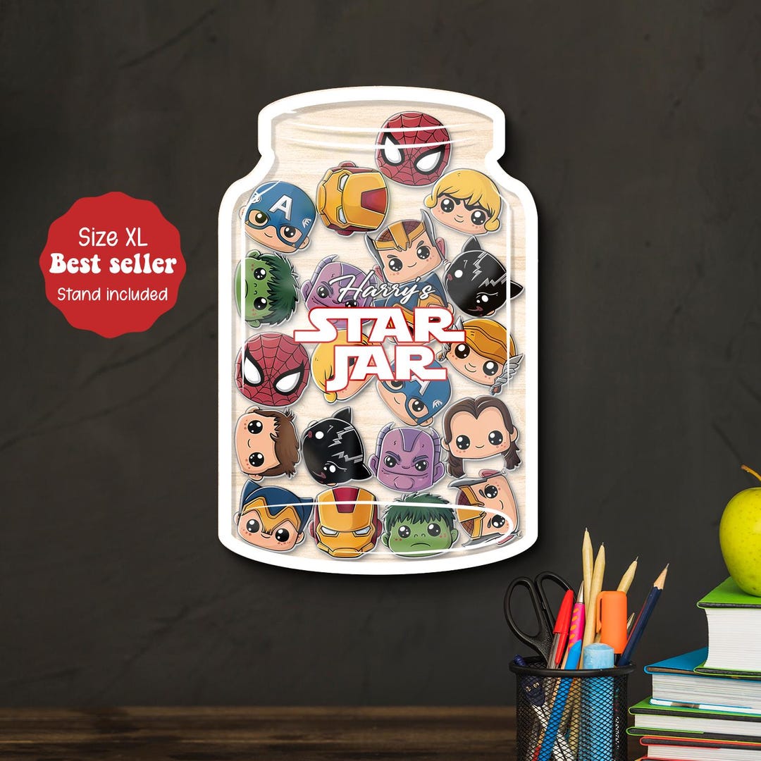 Personalized Star Wars Disney Magnetic Reward Jar, Disneyland Classroom ...