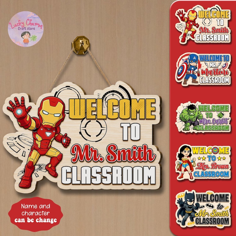 Superhero Door Sign - Etsy