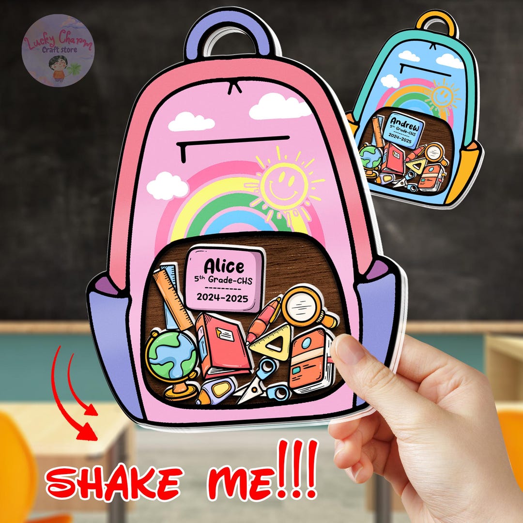 Personalized Back to School Student Shaker Magnet, Back to School ...