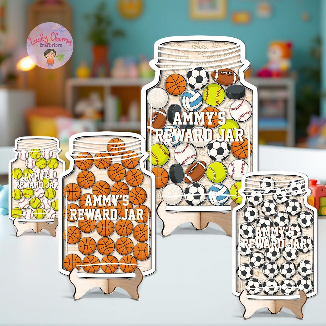 Personalized Sports Magnetic Reward Jar, Classroom Reward System ...