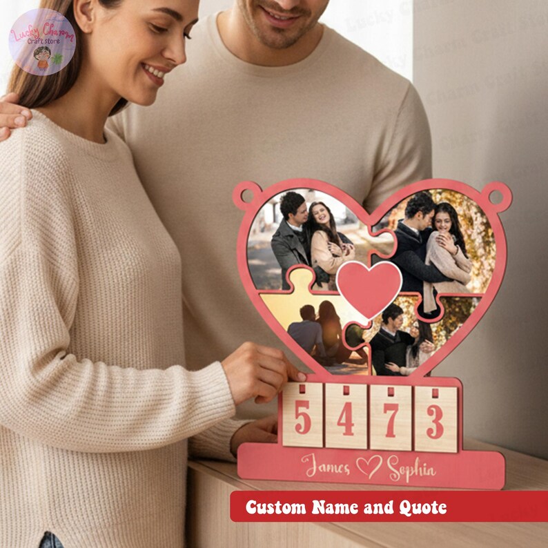 Personalized Days in Love Tracker, Anniversary Gift for Boyfriend ...