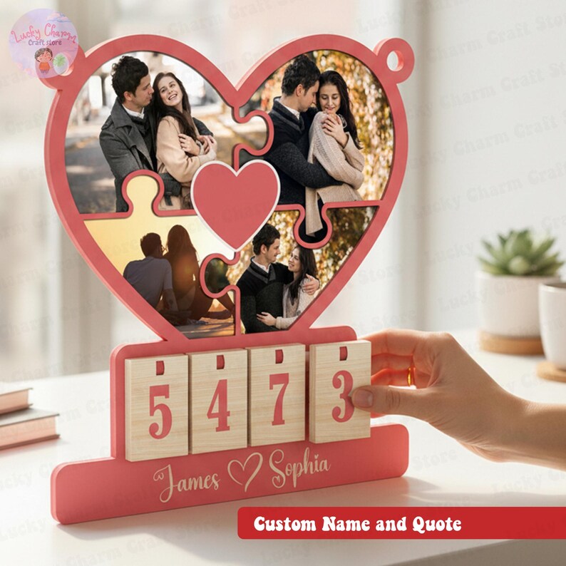 Personalized Days in Love Tracker, Anniversary Gift for Boyfriend ...