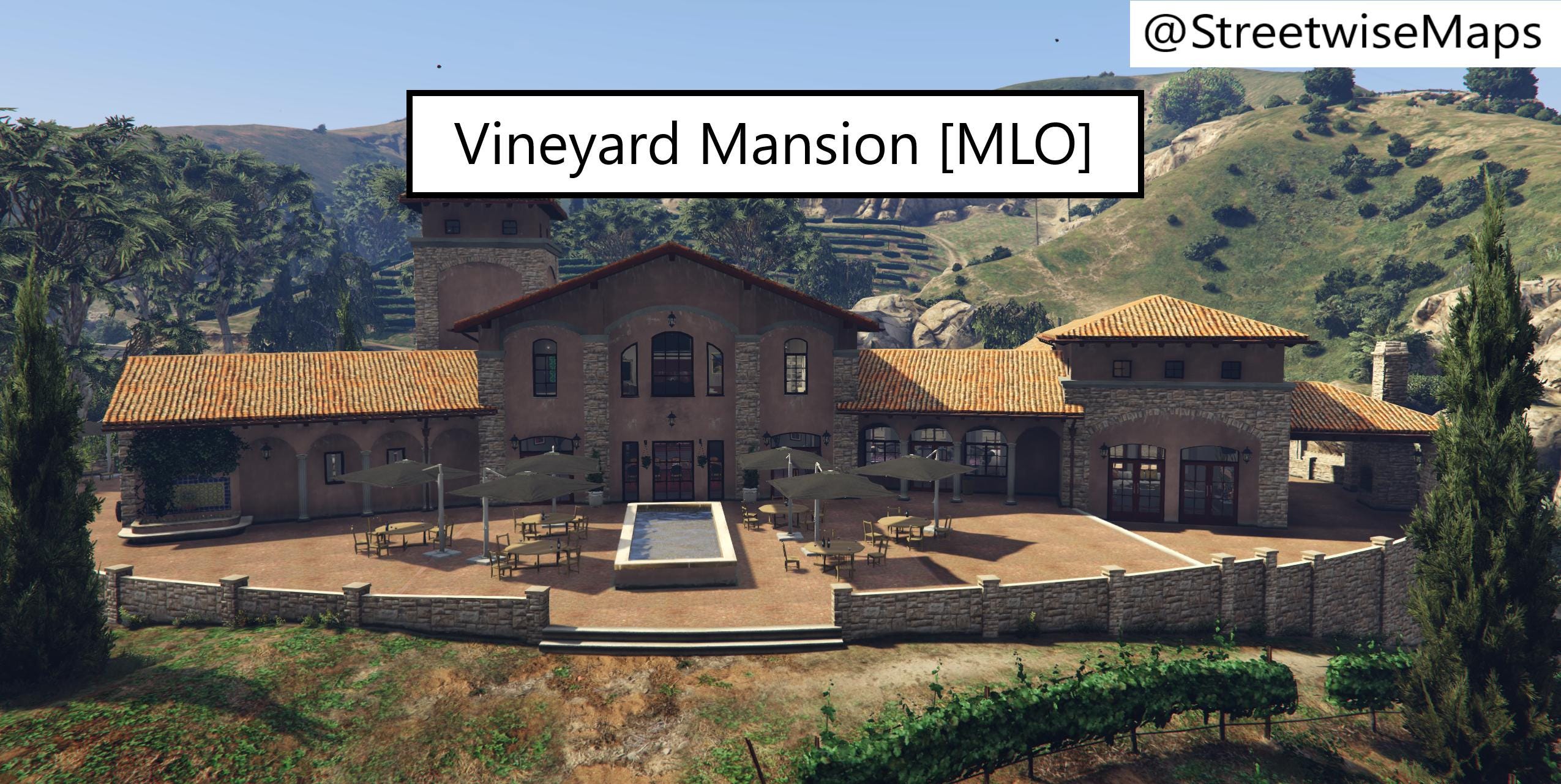 8 [MLO] Vineyard Mansion | High Quality | Optimized | Fivem Ready ...