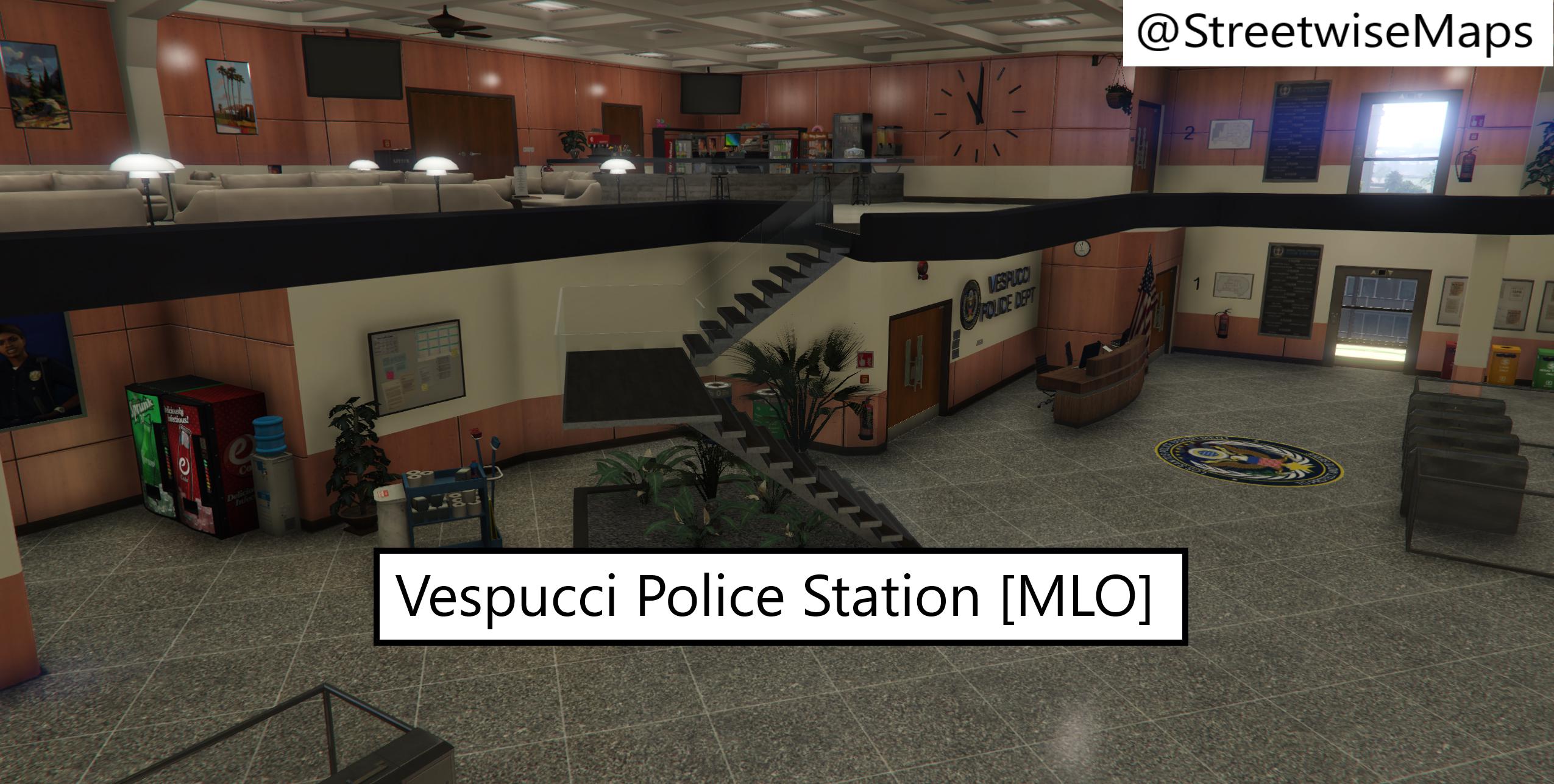 Vinewood Police Station Mlo Fivem Esx Scripts West J Ofmp PAID] [MLO]