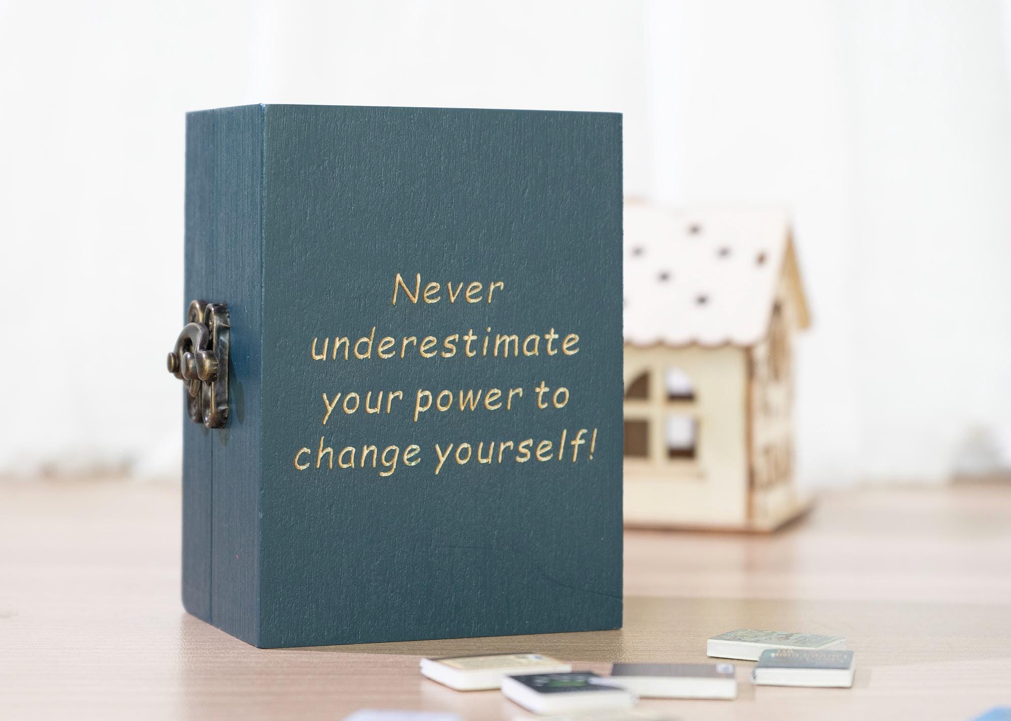 Pocket Edition Anxiety Bookcase With Customized Text Relieve Anxiety ...