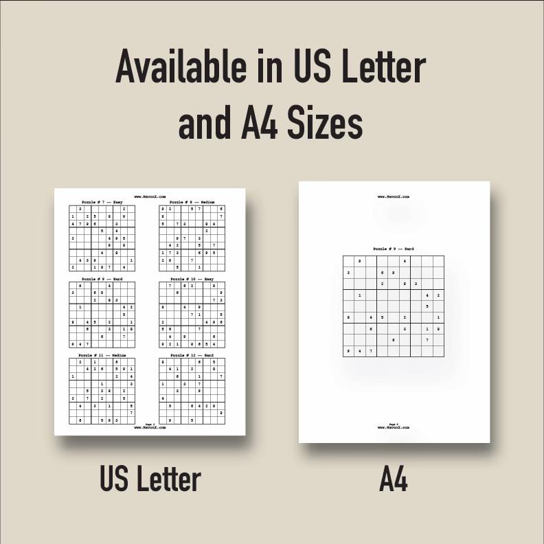 3,000+ Printable Puzzles: Easy, Medium & Hard Sudoku - Simply Sudoku - Etsy