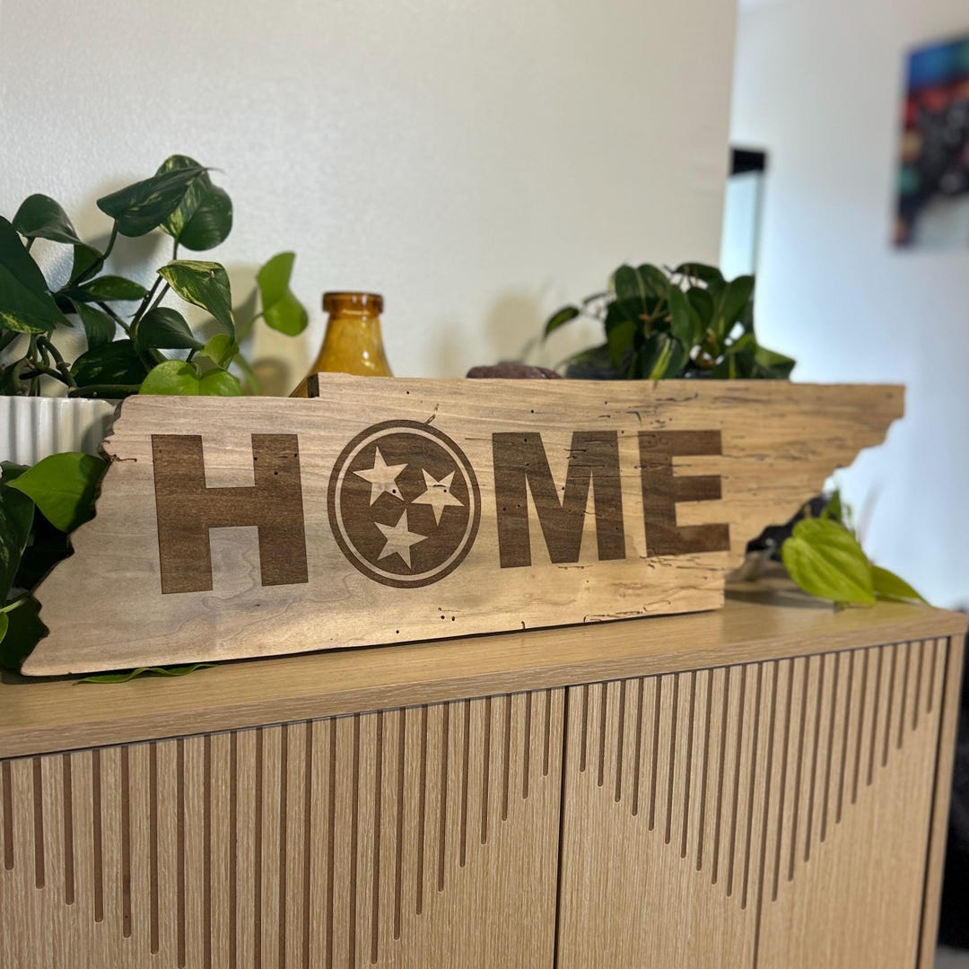 Tennessee HOME Sign | TN Pride Collection | State Pride - Etsy