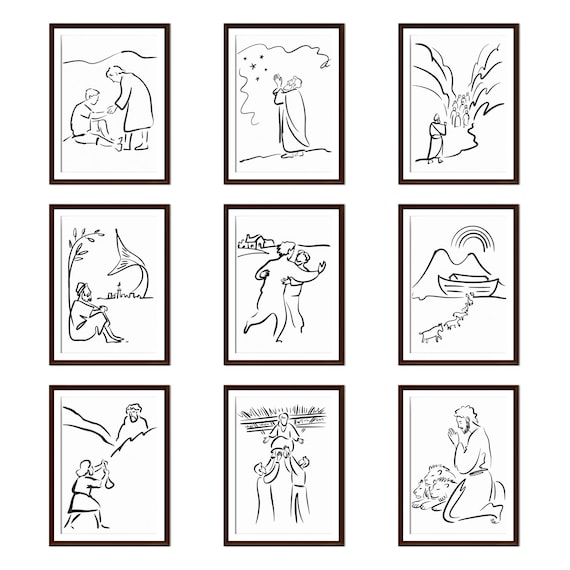 Biblical Line Drawings