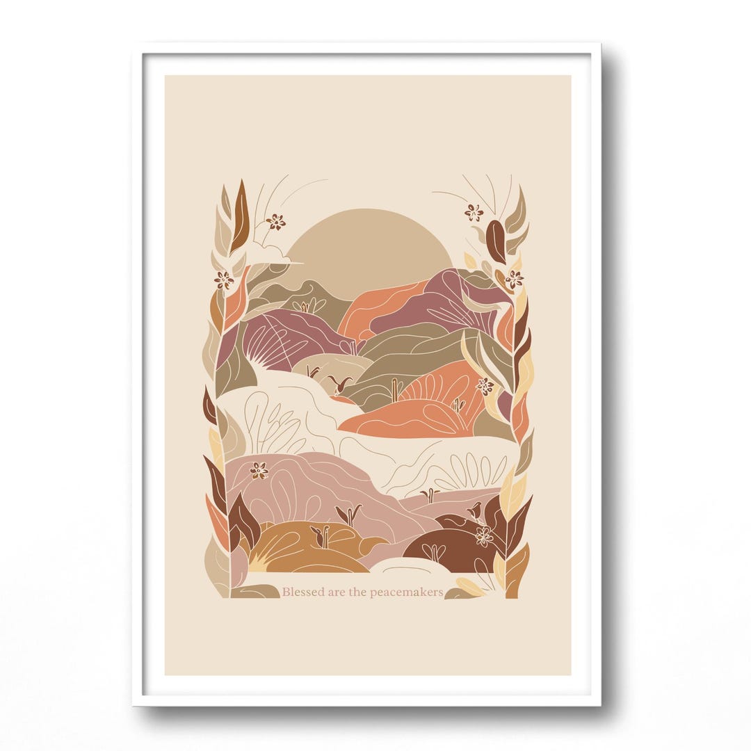 Sermon on the Mount: Blessed Are the Peacemakers | Jesus Art, Christian ...