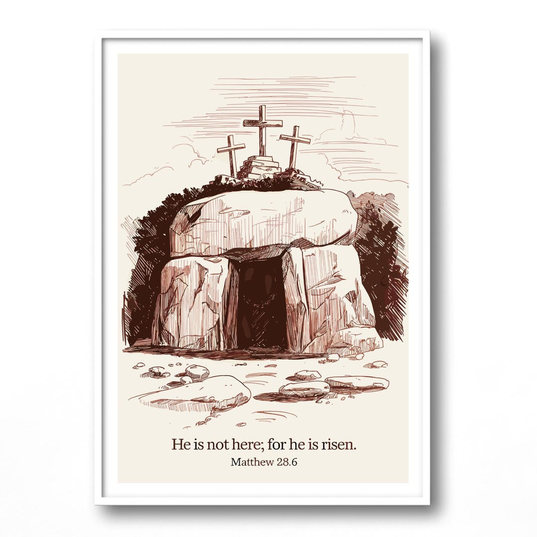 He is Not Here - He is Risen. Jesus Empty Tomb| Jesus Art, Christian ...