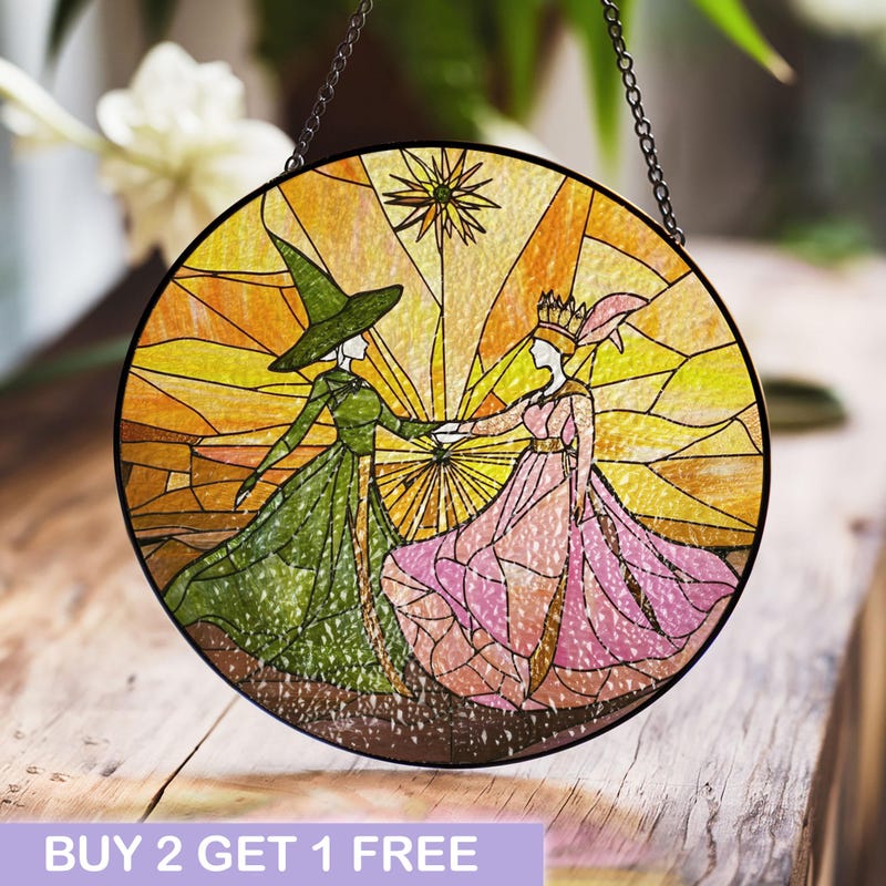 Witch Stained Glass - Etsy