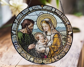 Holy Family Nativity Window - Etsy