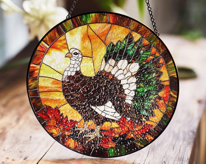 Thanksgiving Cornucopia Stained Glass Stained Glass Window Film - Etsy