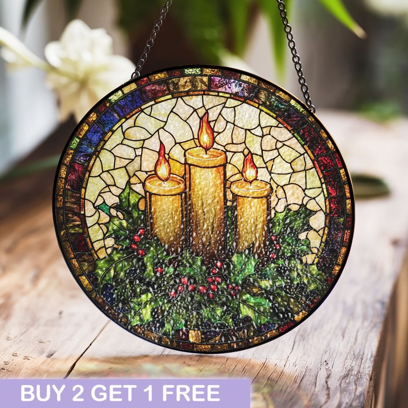 Holiday Suncatcher - Etsy