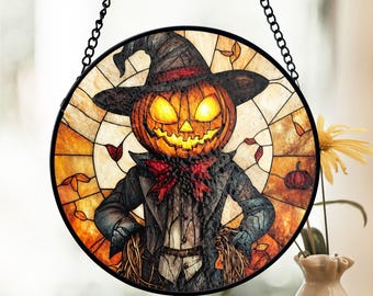 Stained Glass Jack-o-lantern - Etsy