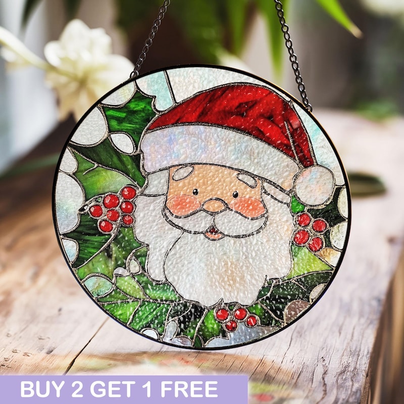 Stained Glass Holly - Etsy