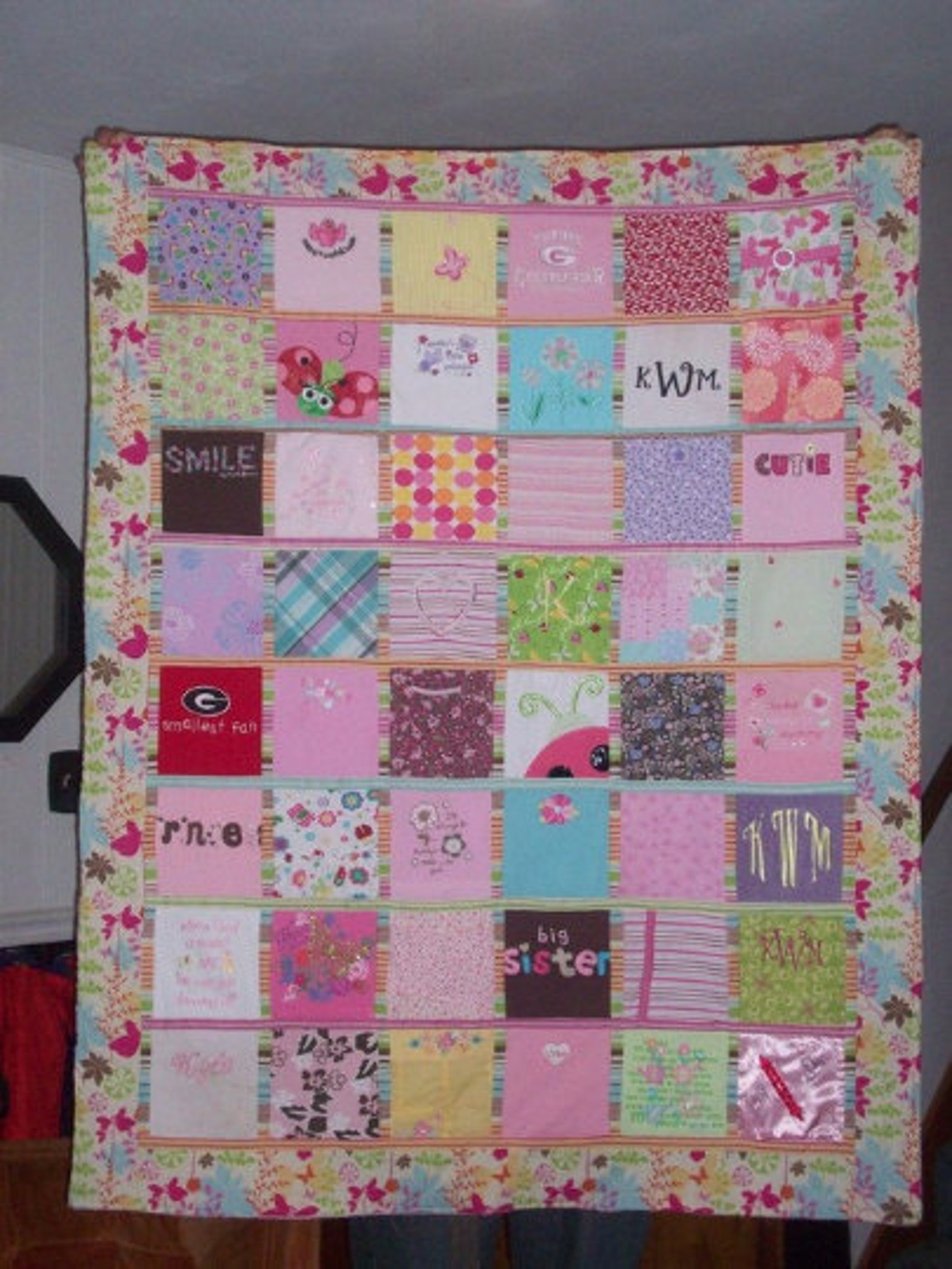 48 Crib Size Baby Clothes Quilt - Etsy