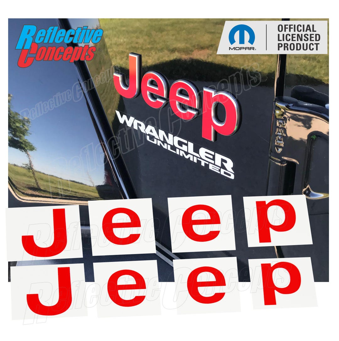 2018-2025 Wrangler JL/JLU - Jeep Fender Emblem Overlay Stickers - Etsy