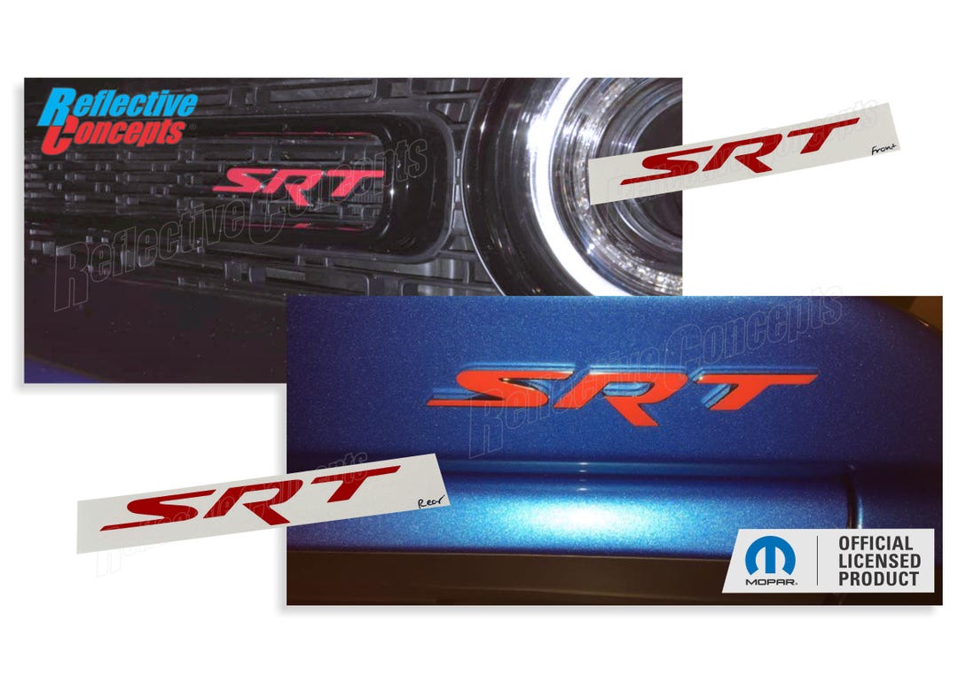 2015-2018 Challenger SRT 392- SRT Grille & Trunk Emblem Overlay ...